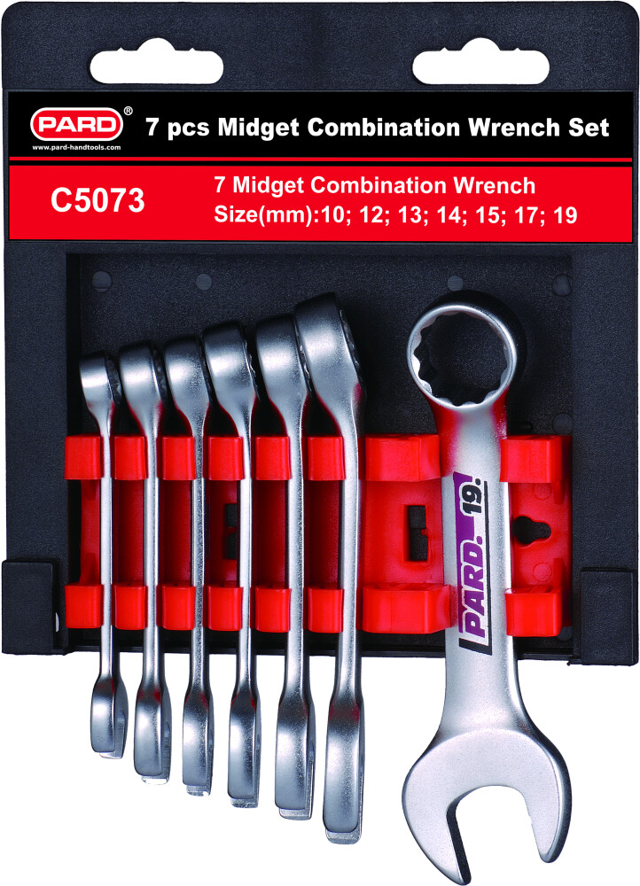 7 pcs Midget combination wrench set