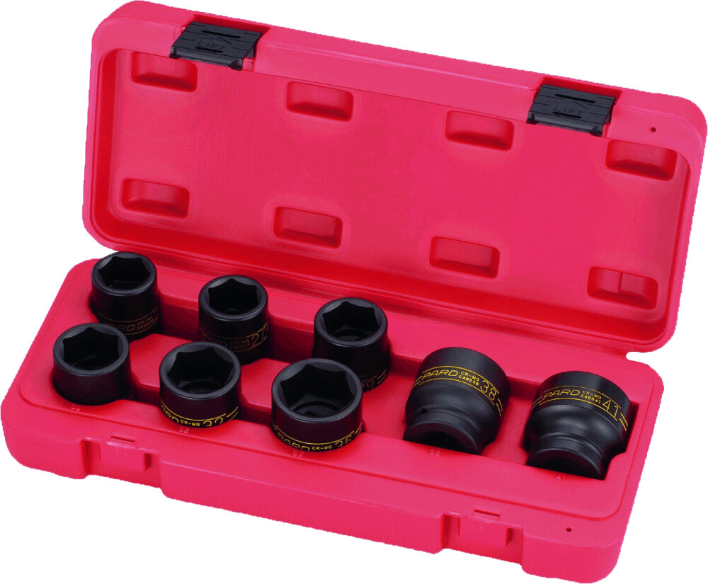 8pcs 3/4'' DR.6pt Flank impact socket set